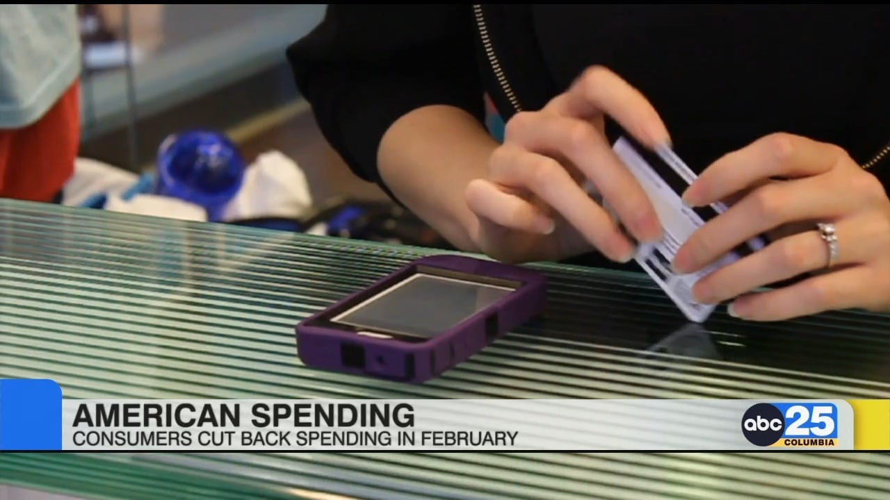 American consumers cut back spending in February - ABC Columbia