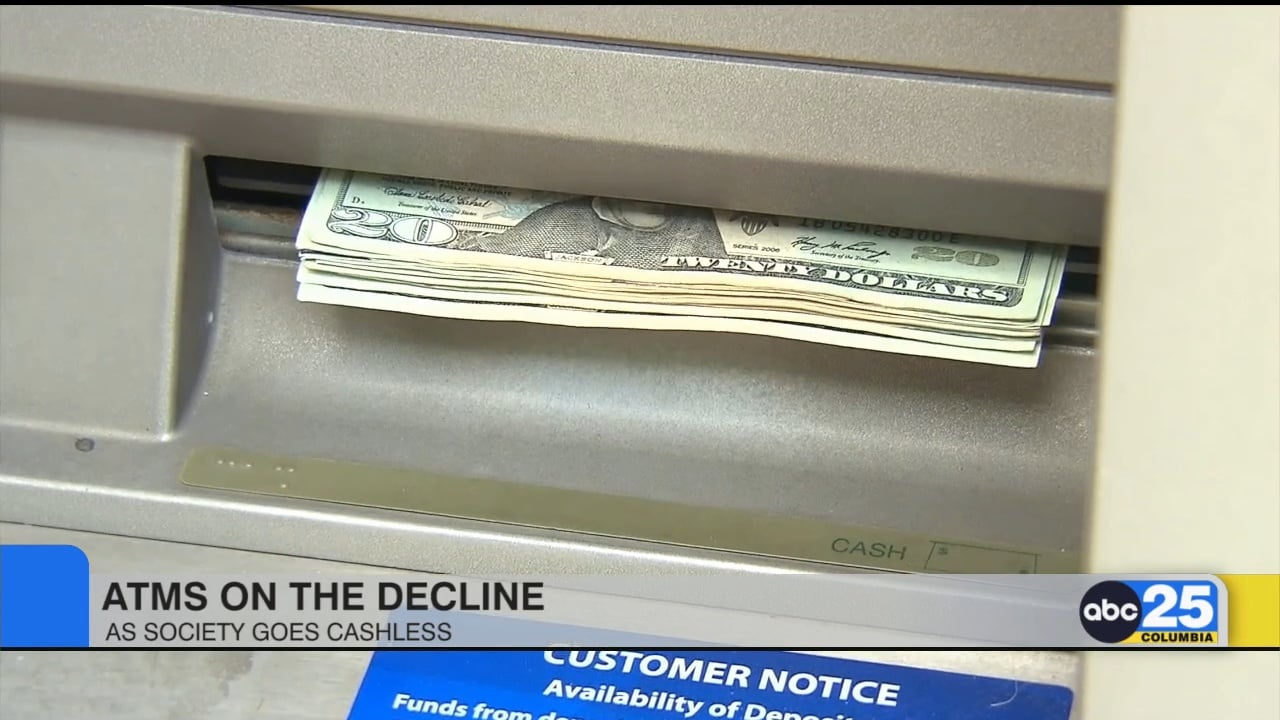 ATMs on the decline as society goes cashless - ABC Columbia