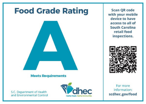 DHEC: Food Grade decals to be updated with QR codes for easier public ...