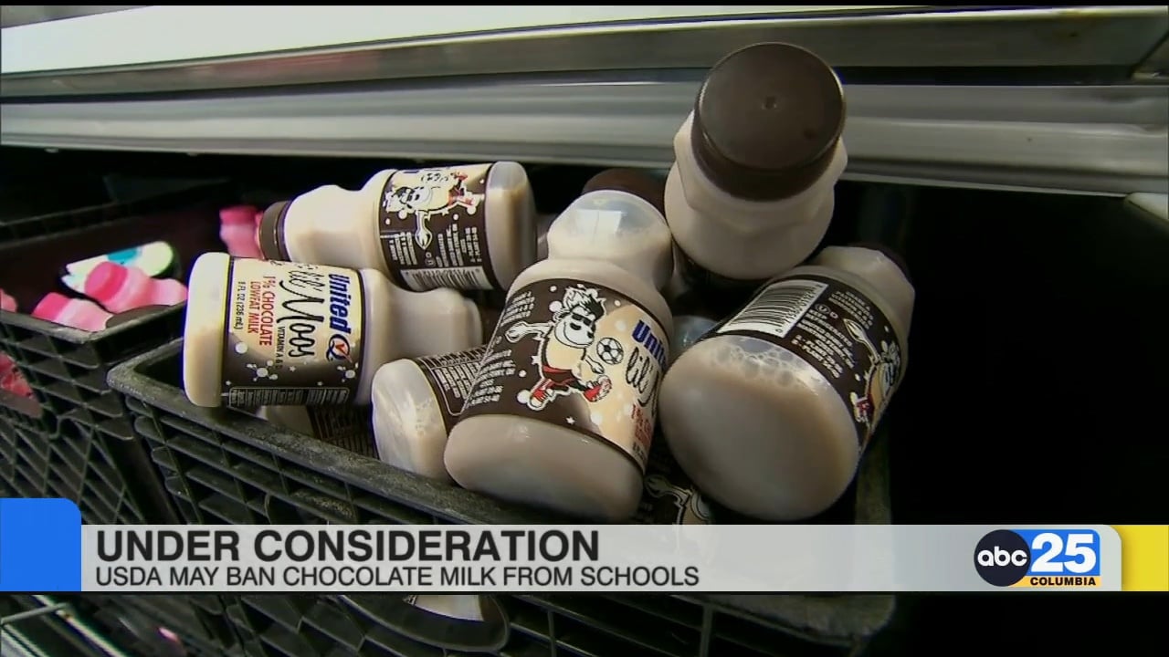Under consideration: USDA may ban chocolate milk from schools - ABC Columbia
