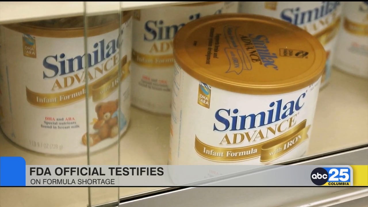 FDA official testifies on formula shortage - ABC Columbia