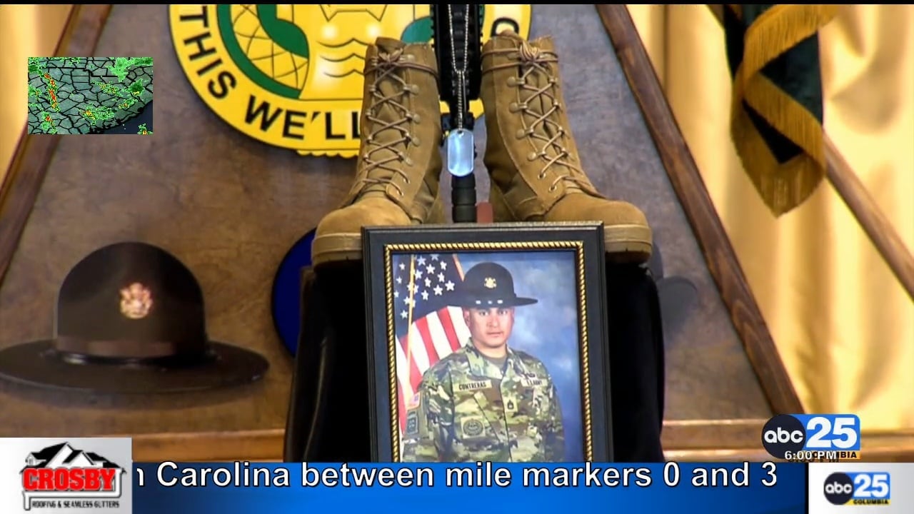 Fort Jackson holds memorial service for SFC Jaime Contreras, reports ...