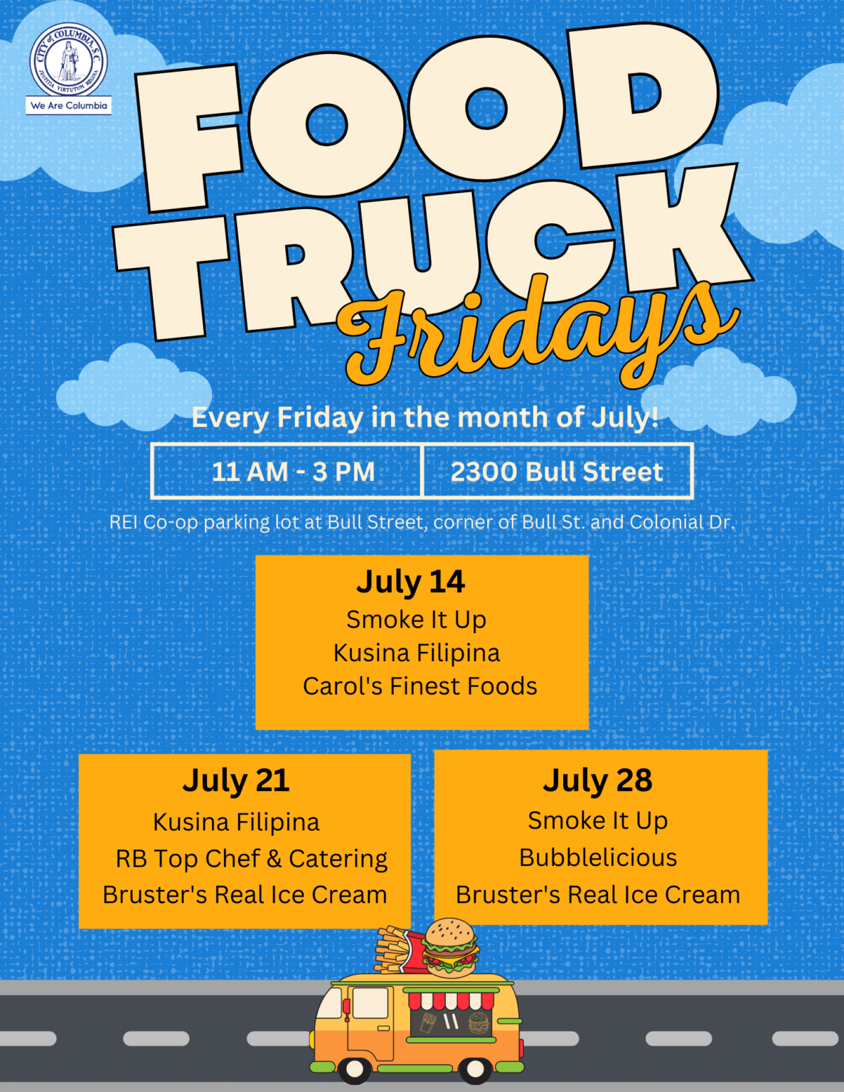 Food Truck Fridays returns with new vendors in July! - ABC Columbia