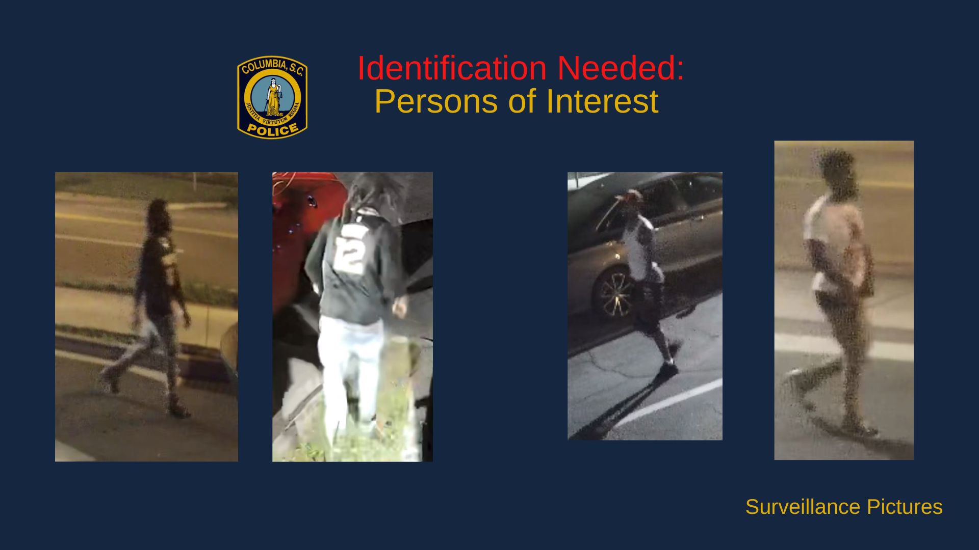 Persons of interest wanted for questioning in Gervais Street shooting