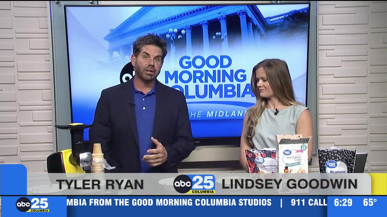 Tyler and Lindsey celebrate Ice Cream Cone Day, while trying out a cool ...