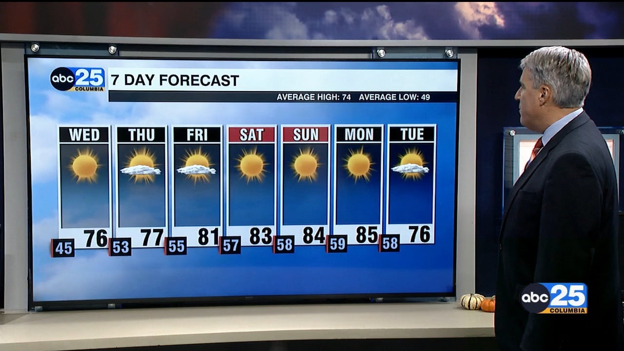 7 Day Forecast from ABC COLUMBIA NEWS - ABC Columbia