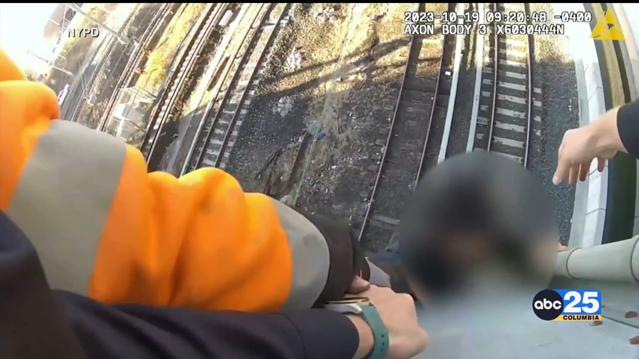 NYC police rescue kid stuck on ledge over busy train tracks - ABC Columbia
