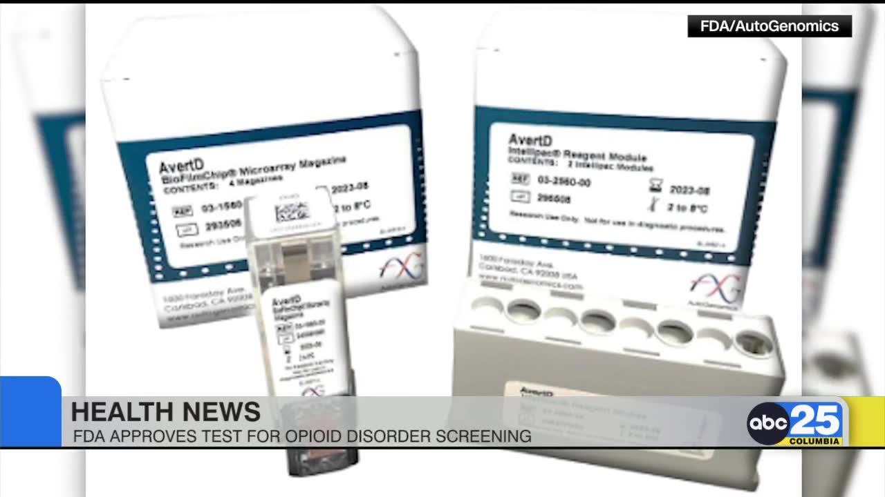 FDA approves 1st test for opioid disorder screening - ABC Columbia