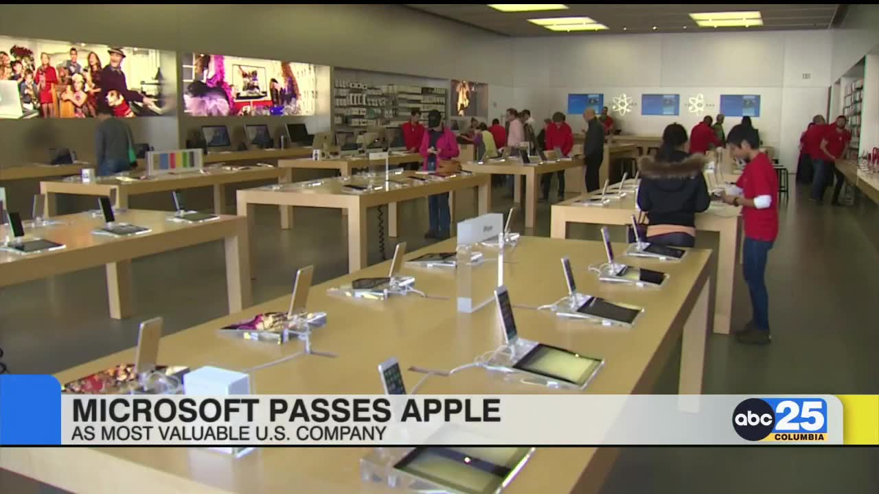 Microsoft passes Apple as US' biggest company - ABC Columbia