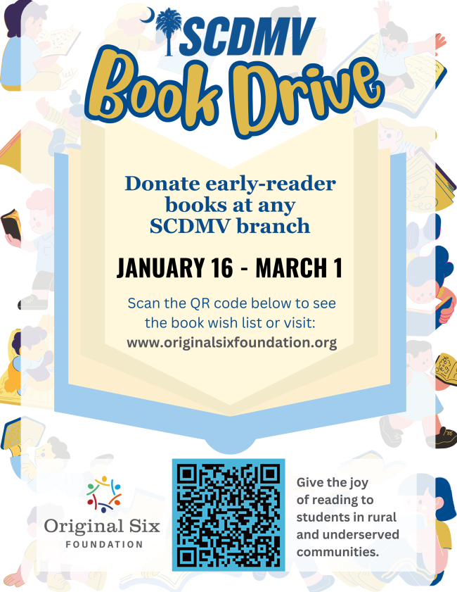 SCDMV partners with foundation to host book drive - ABC Columbia