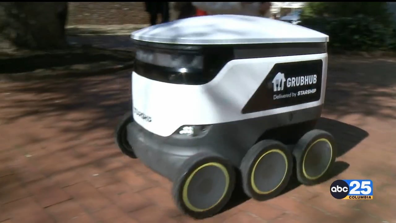 Robots deliver food to USC students through Grubhub app - ABC Columbia