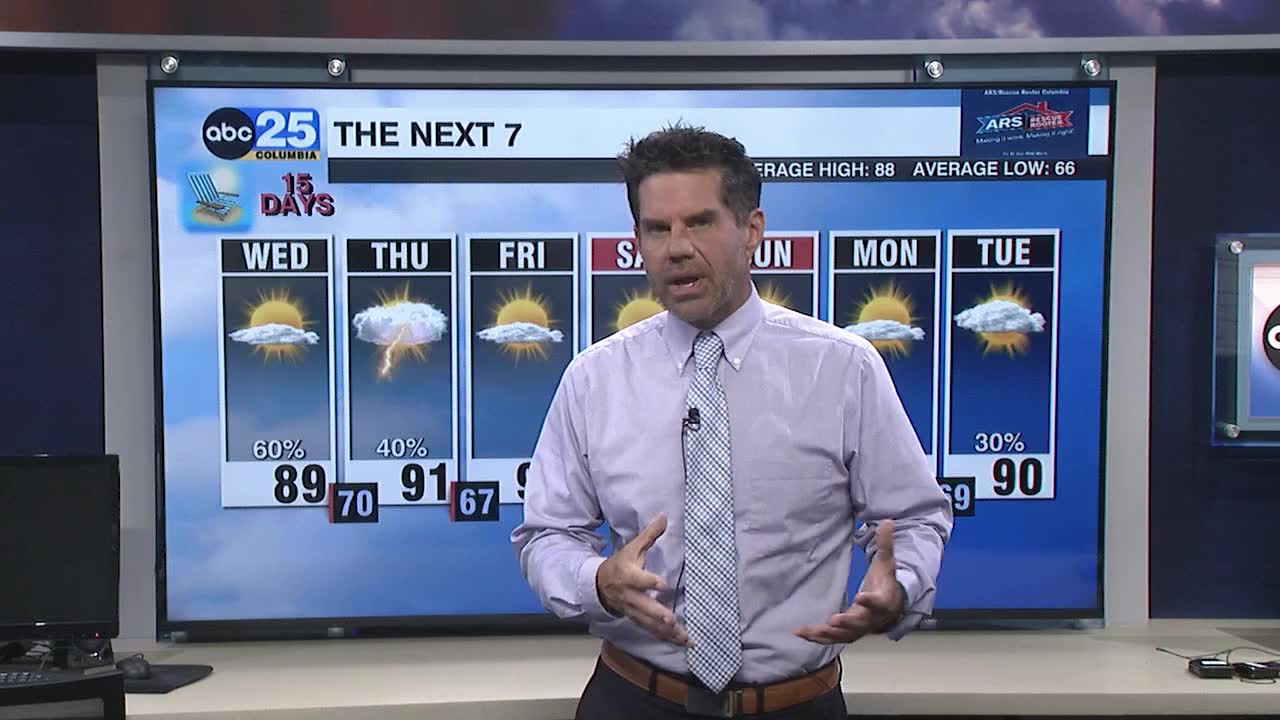 Tyler Ryan's Wednesday forecast - ABC Columbia