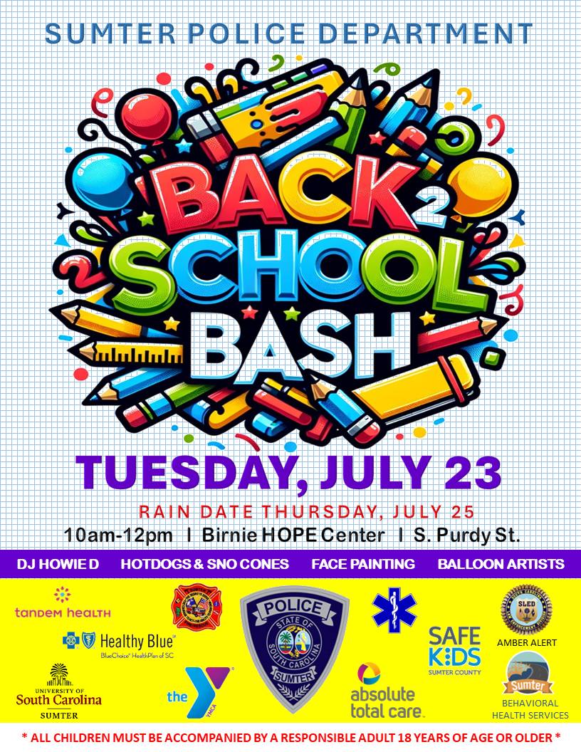 Sumter Police to host annual Back-to-School Bash - ABC Columbia