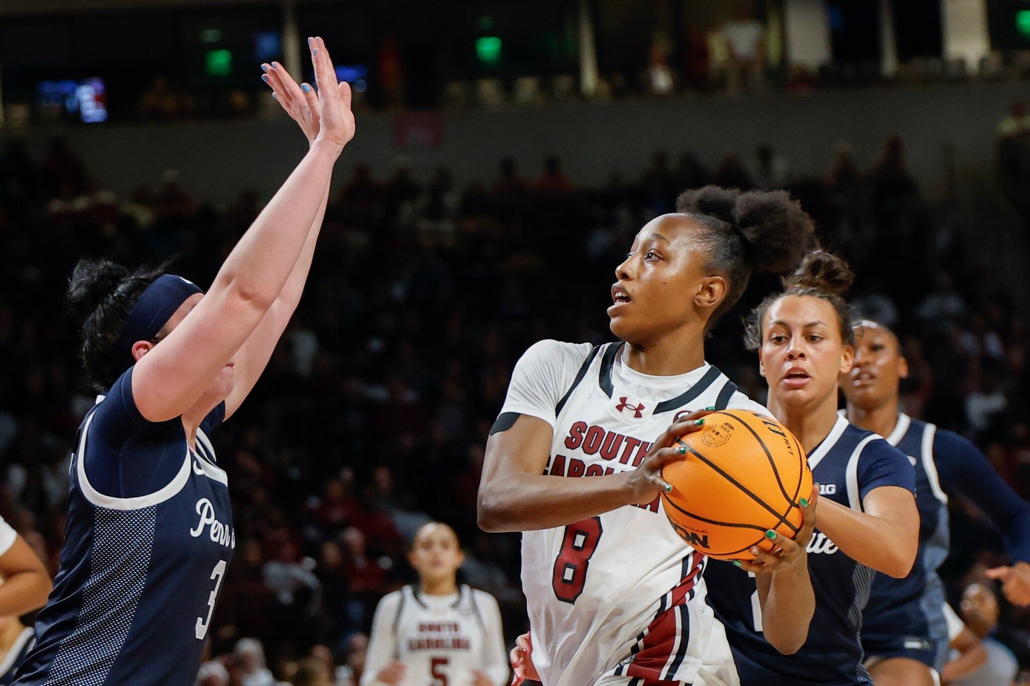 Edwards' career-high 29 points lead No. 3 South Carolina to 95-55 win ...