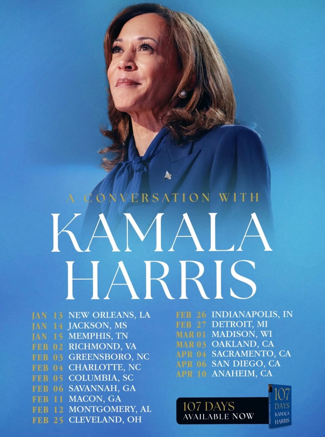 Kamala Harris will visit Columbia on Feb. 5th as part of book tour ...