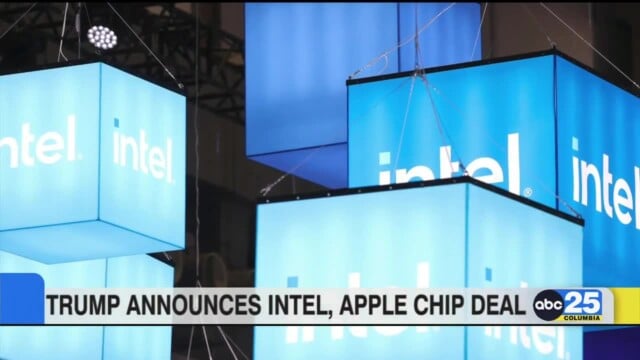 President Trump announces Intel, Apple chip deal - ABC Columbia