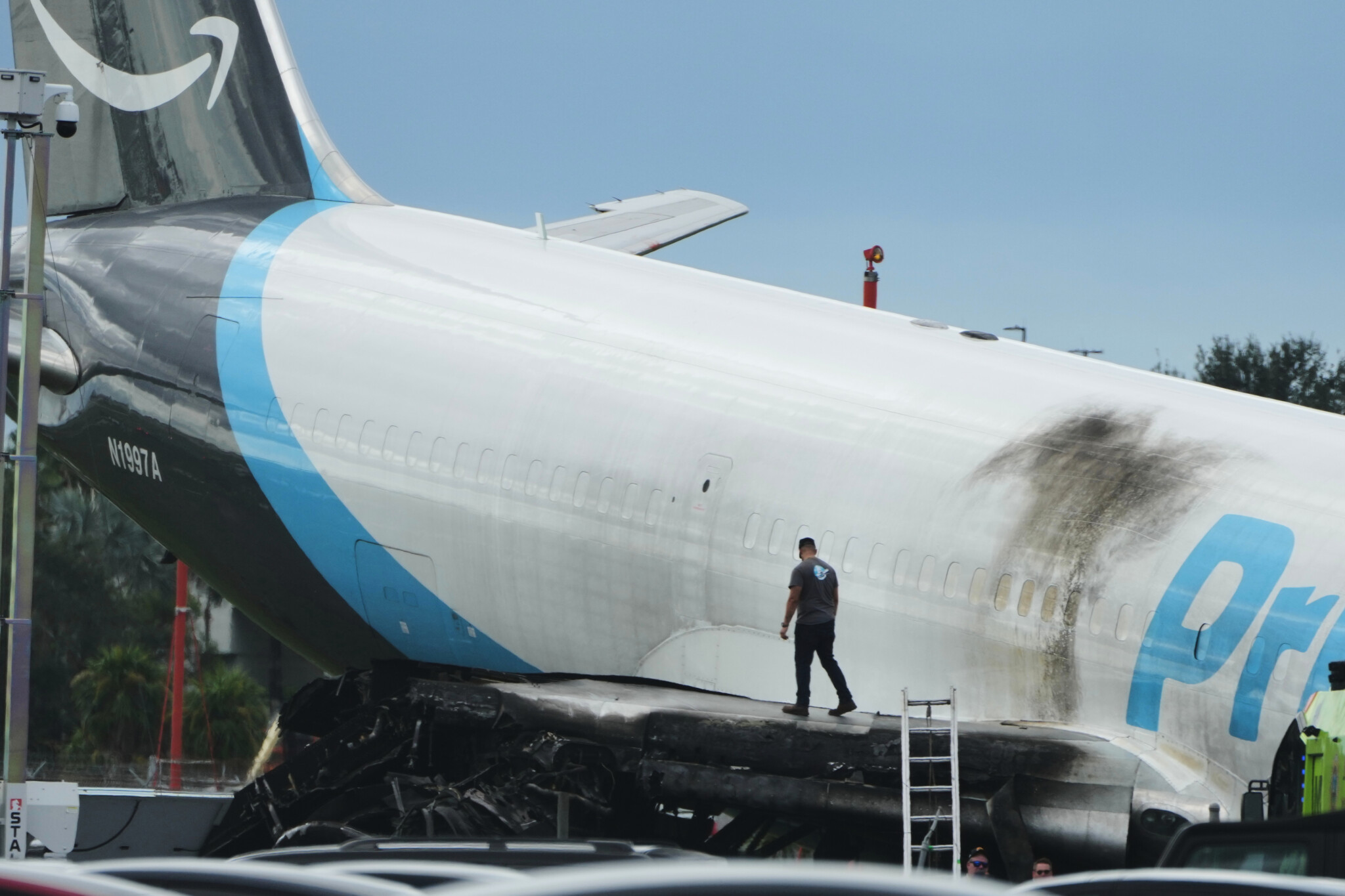Federal investigators probe Amazon cargo jet's fiery runway crash that ...