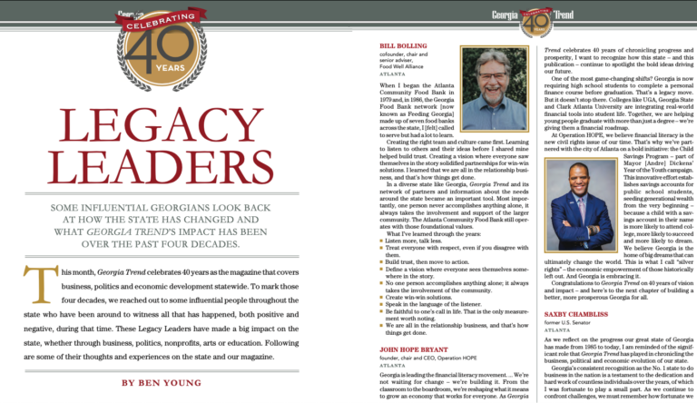 Legacy Leaders - Georgia Trend Magazine