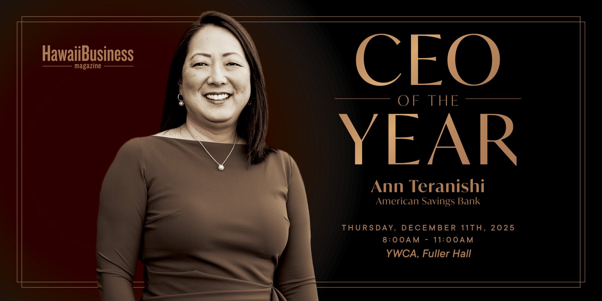 Hawaii Business Magazine Names Ann Teranishi 2025 CEO of the Year ...