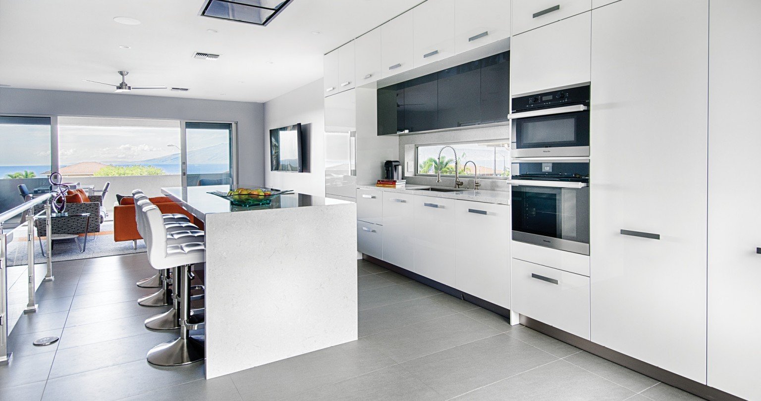 The Romance of an Ultra-Contemporary Maui Kitchen - Hawaii Home ...