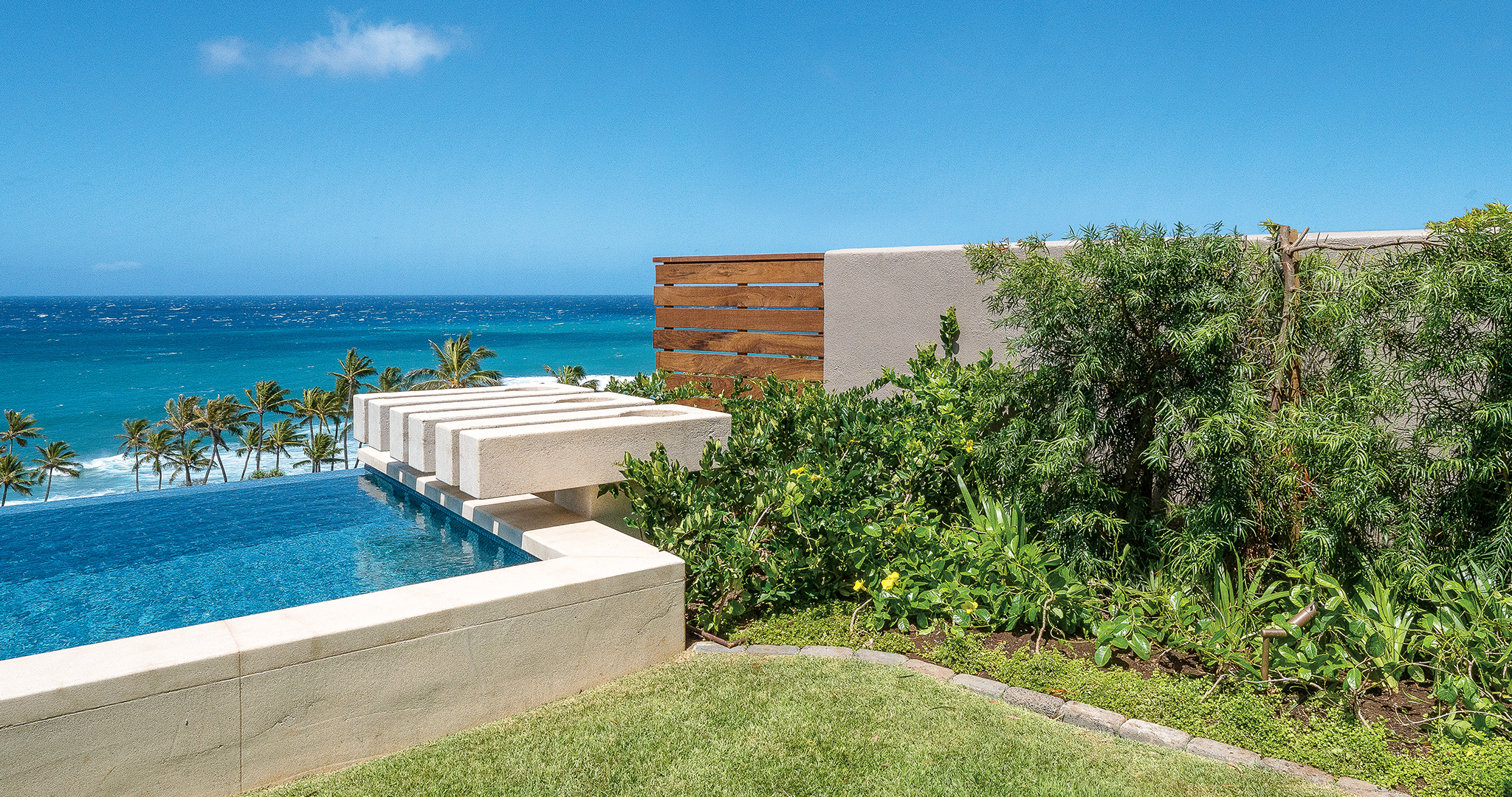A Black Point home's Elegant Backyard Frames Sweeping Ocean Views ...