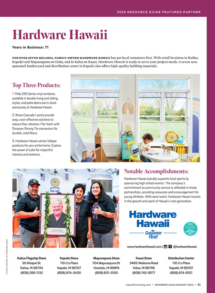 2025 Hawaii Home + Remodeling Resource Guide - Hawaii Home + Remodeling
