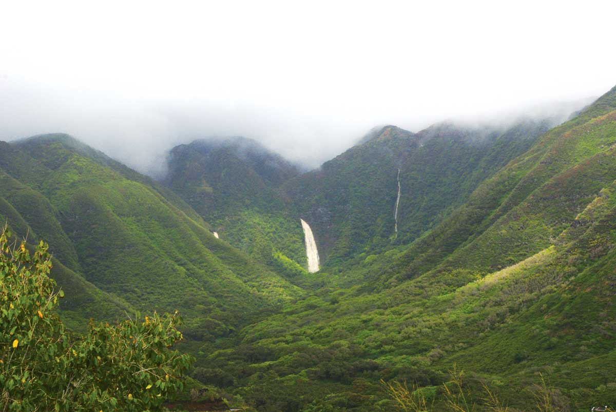 A hike into Molokai's lush Halawa Valley to its 250-foot Moaula Falls ...