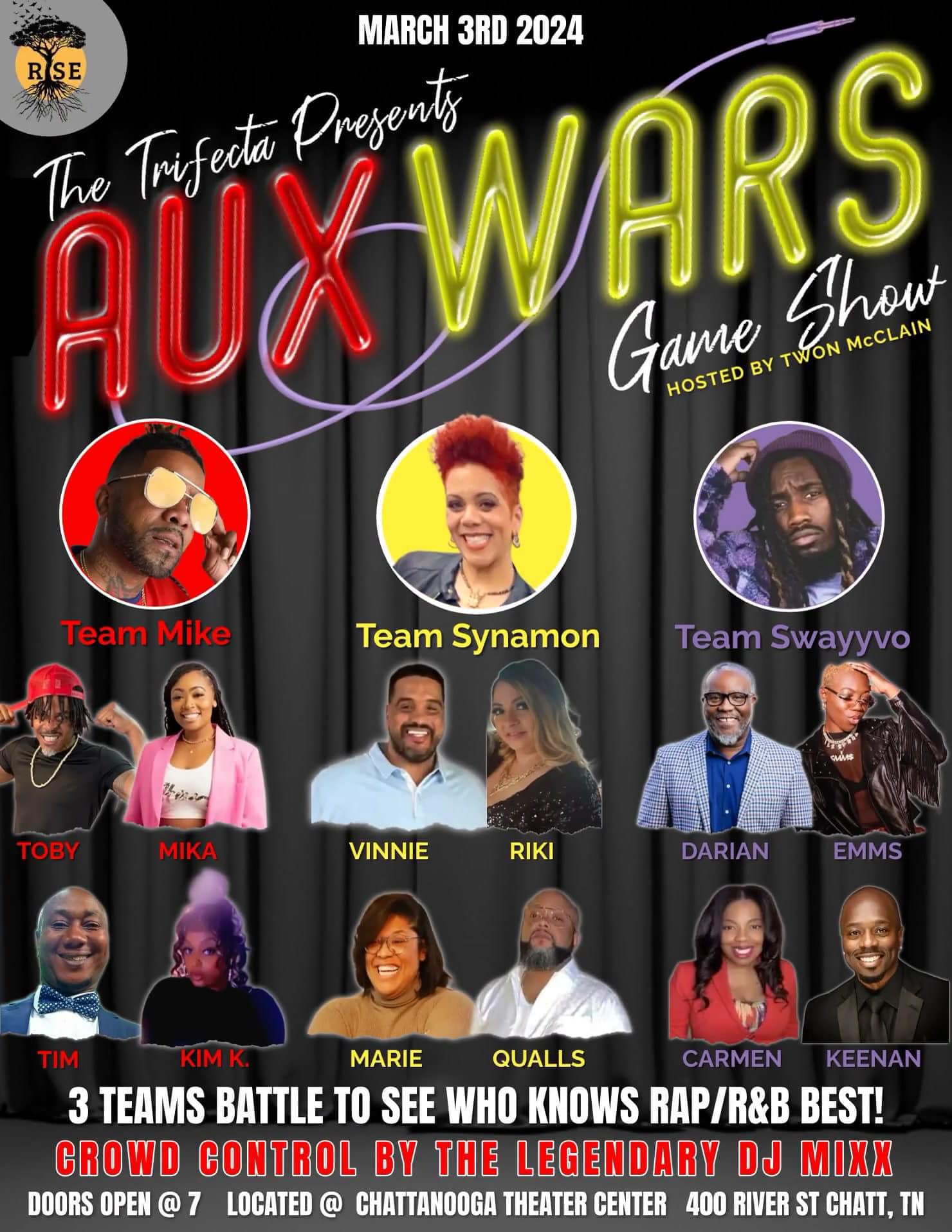 Aux Wars: Chattanooga's Ultimate Rap and R&B Showdown - Hits 96 | WDOD-FM