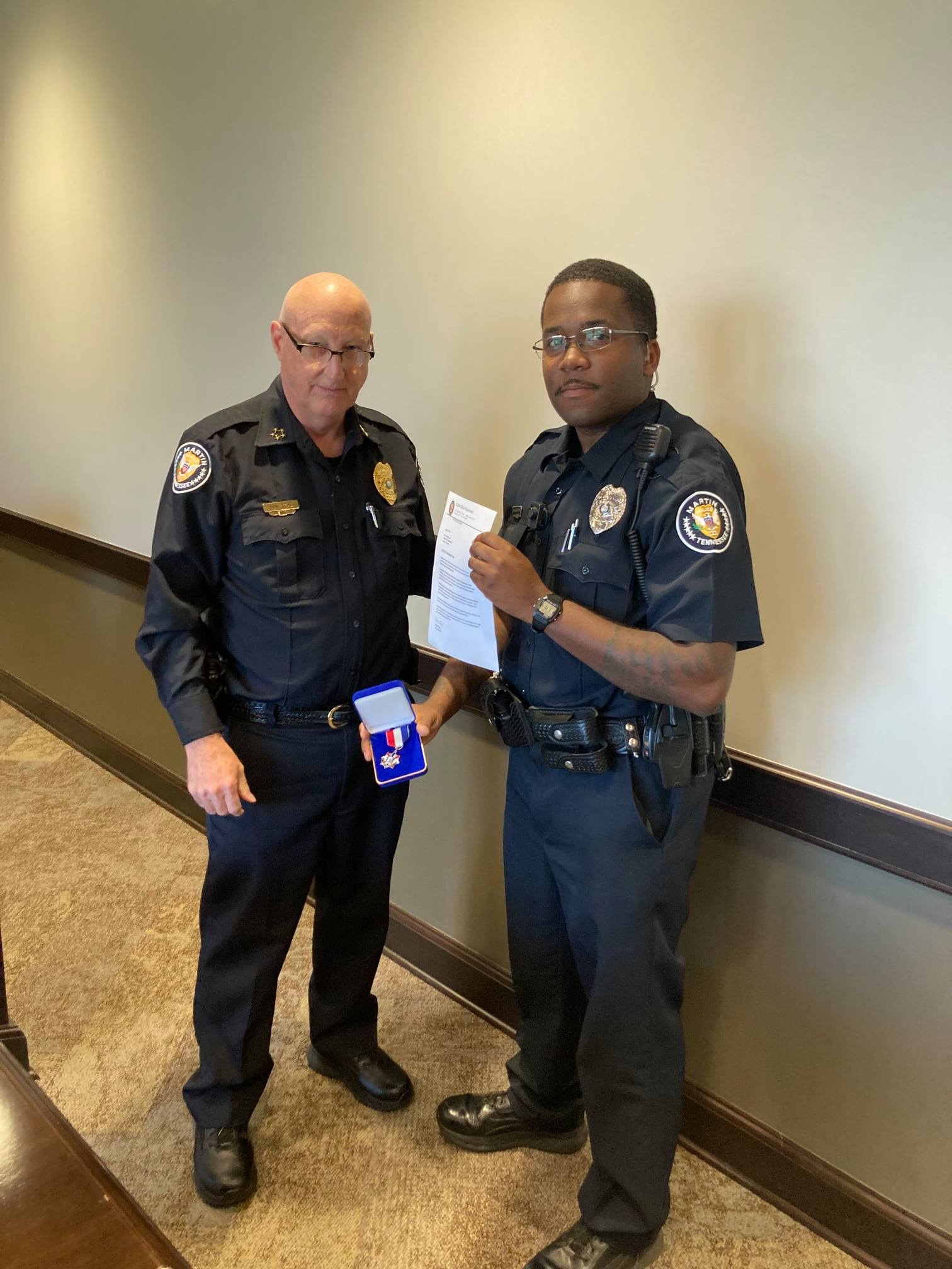 Martin, TN police officers awarded medals for helping save child's life ...