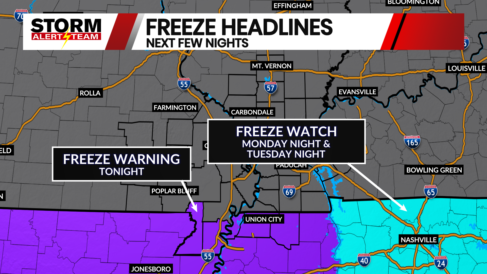 Watching for hard freeze conditions the next few nights (3/12/23 ...