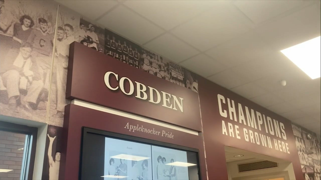 Ribbon cutting held for new sports facility at Cobden Unit 17 School ...