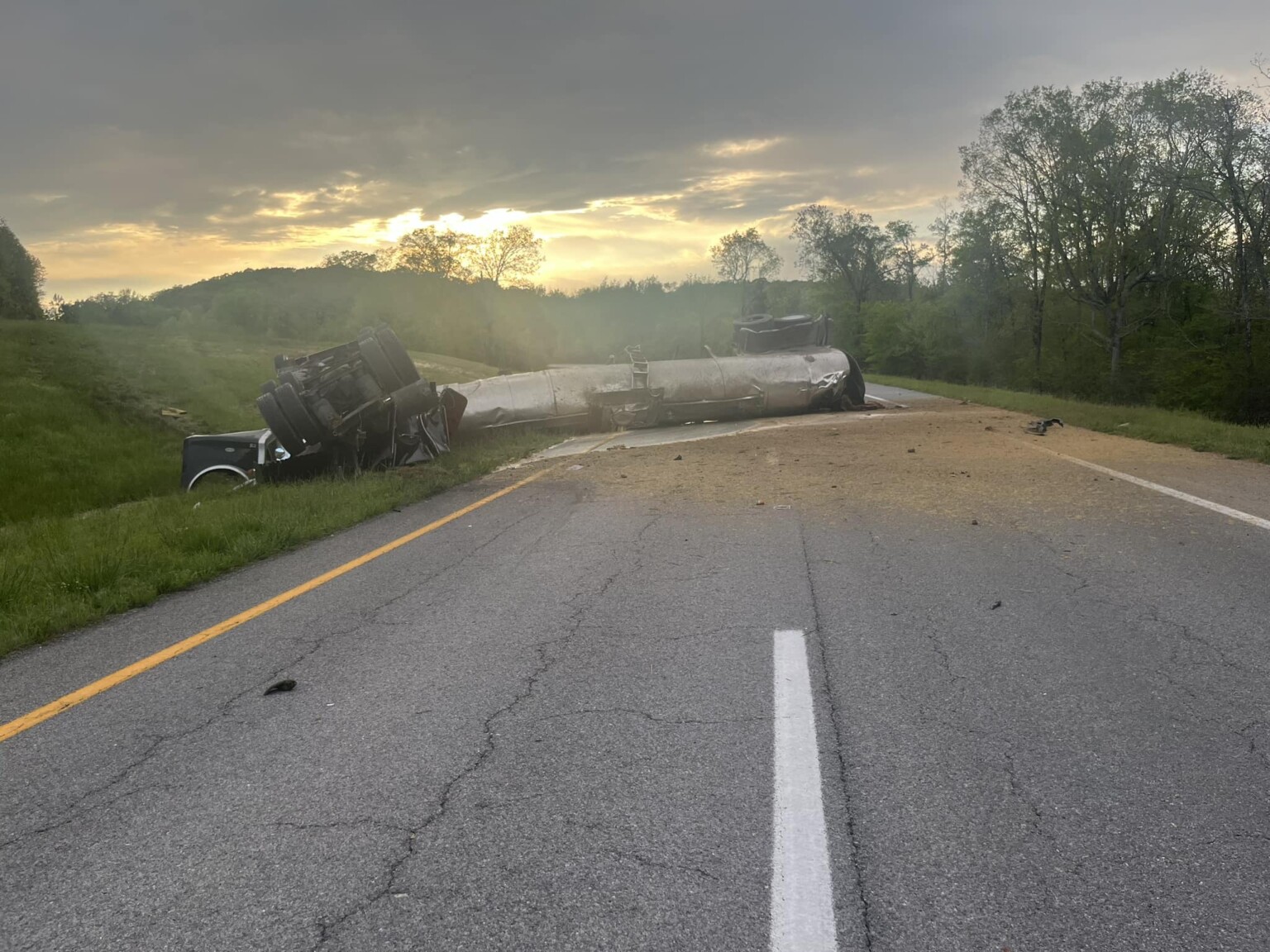 Westbound U.S. 68 in Trigg County reopened after tanker truck ...