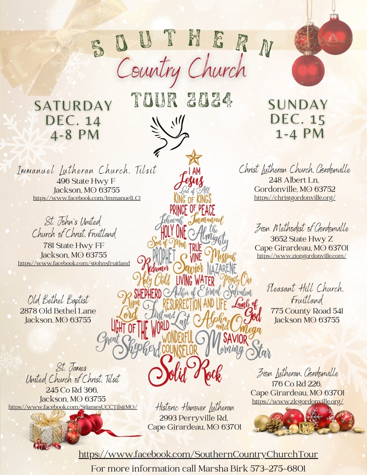 Southern Country Church Tour 2024 locations - KBSI FOX23 News Cape ...