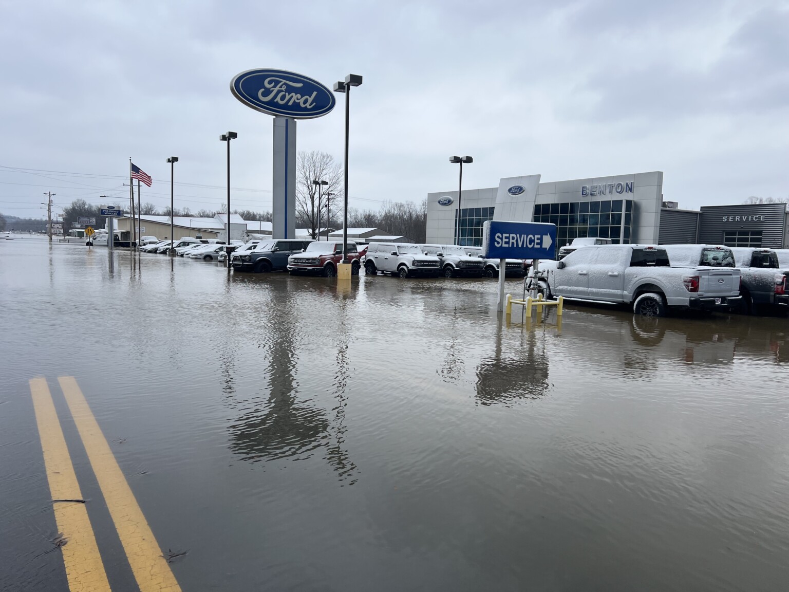 Flooding in Marshall County, forces Kentucky to advise road closures ...