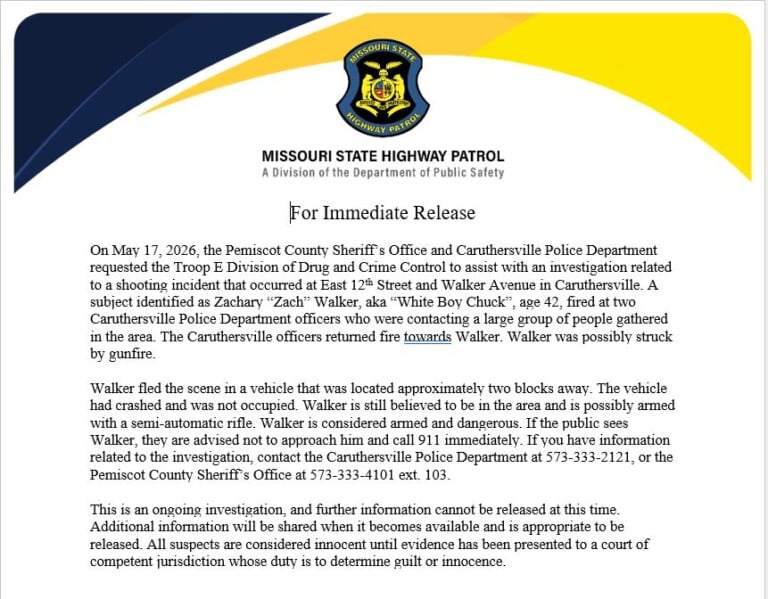 “Armed and dangerous”: Missouri Highway Patrol issues urgent Blue Alert ...