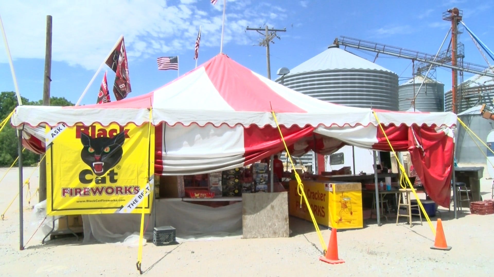 Firework stands open in the county