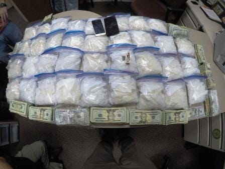 Millions of dollars worth of meth found in drug bust