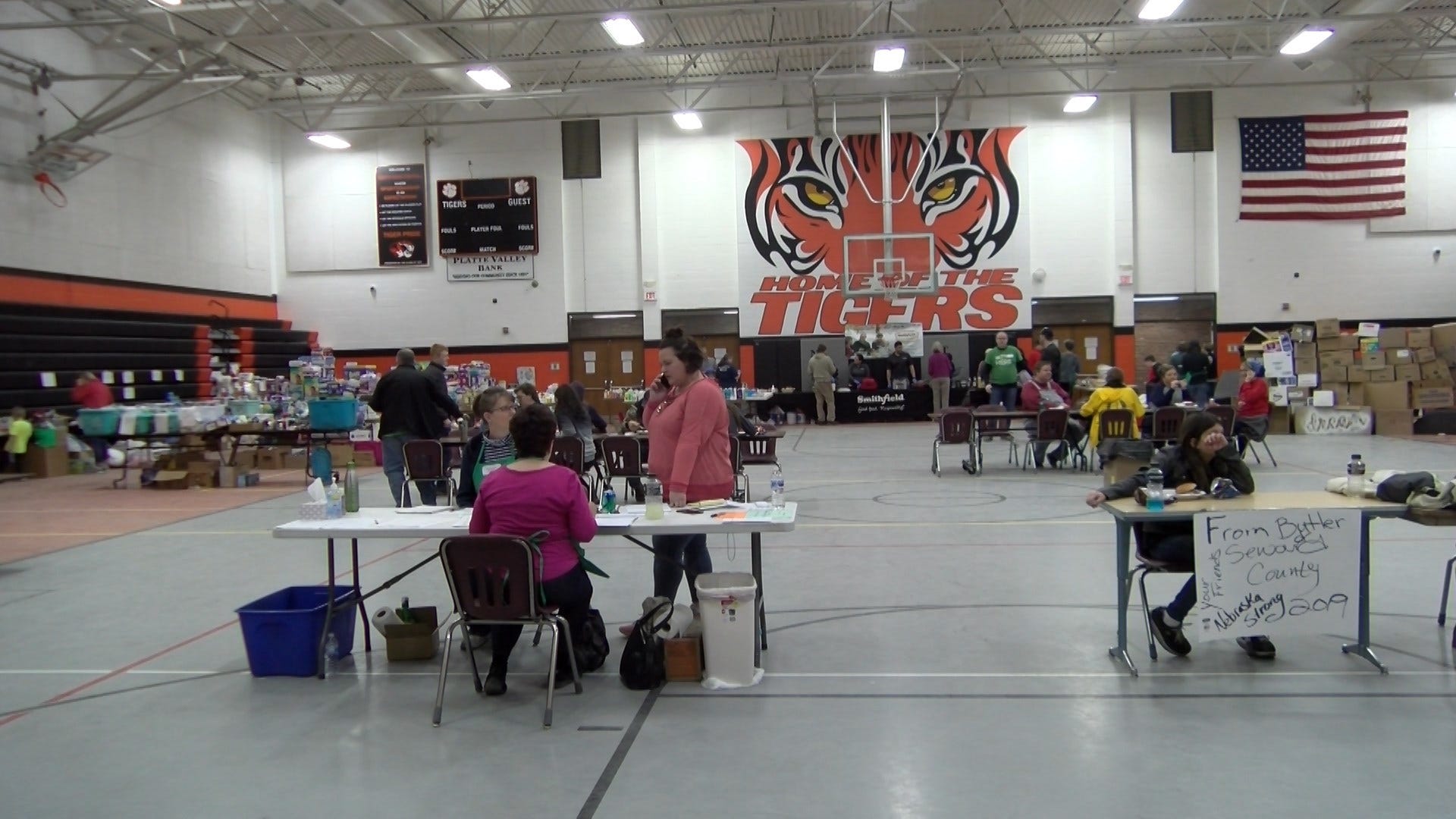 North Bend Central High School serves as the command center to h