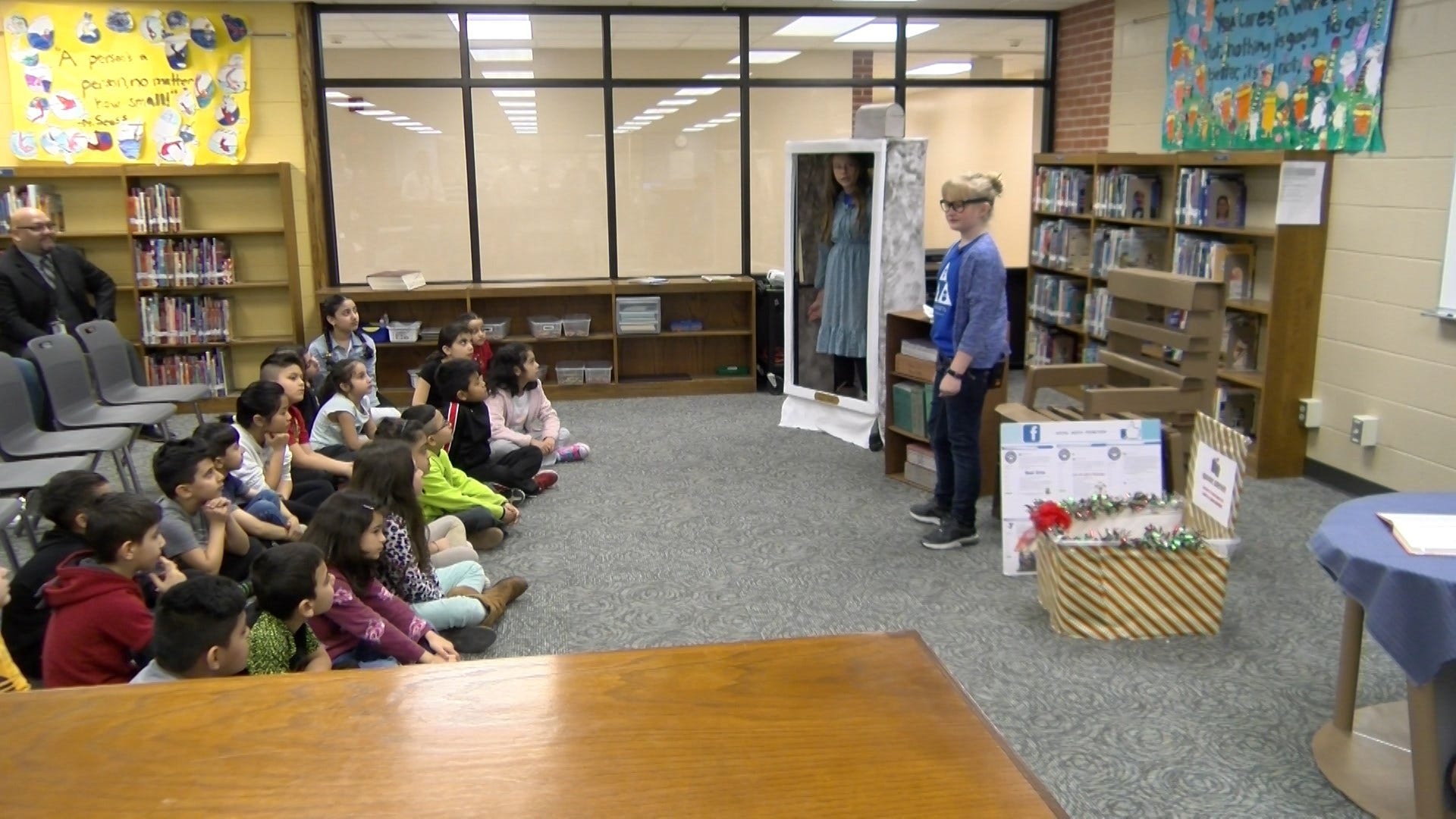 Three Moore Middle School students teach how important translati