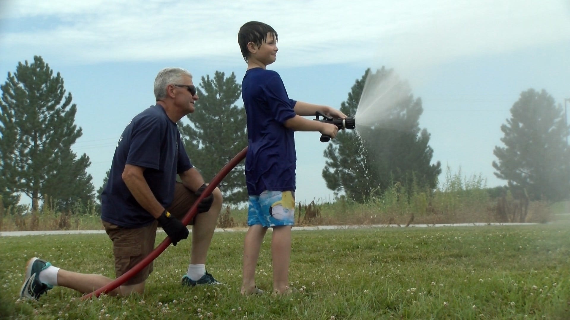 Malcolm Fire and Rescue host water party for kids