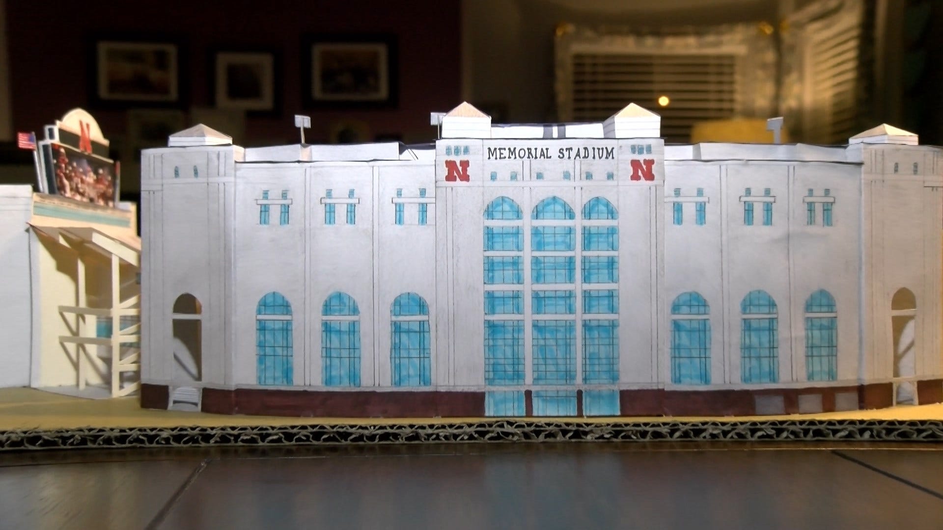 Devoted Husker fan creates mini Memorial Stadium