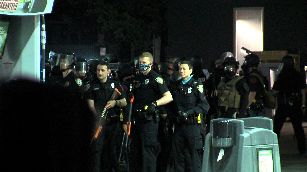 Lincoln Police news conference on late night protest riot