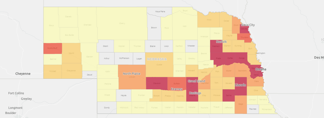 As Nebraska surpasses 20,000 virus cases, a look at the numbers