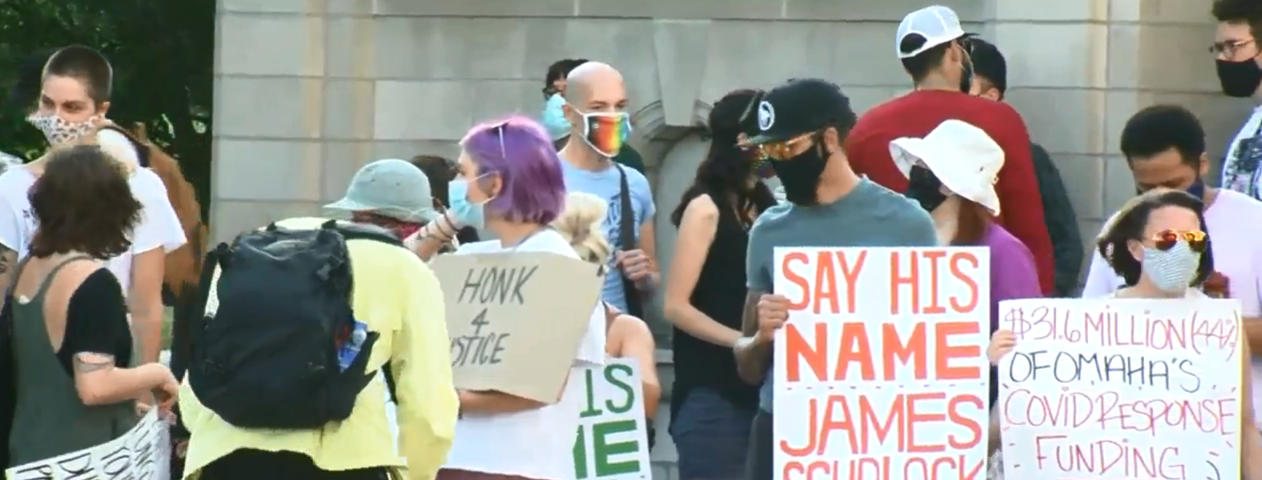 Omaha protest leaves dozens arrested Saturday night