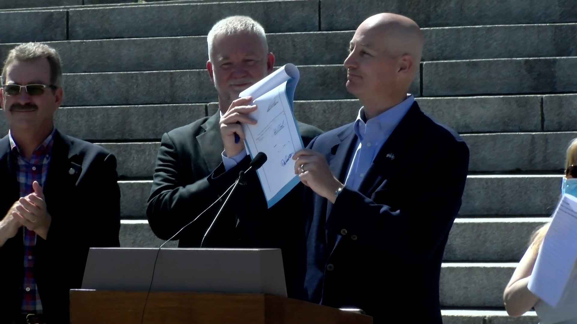 Gov. Ricketts signs pro-life bill at a Capitol ceremony