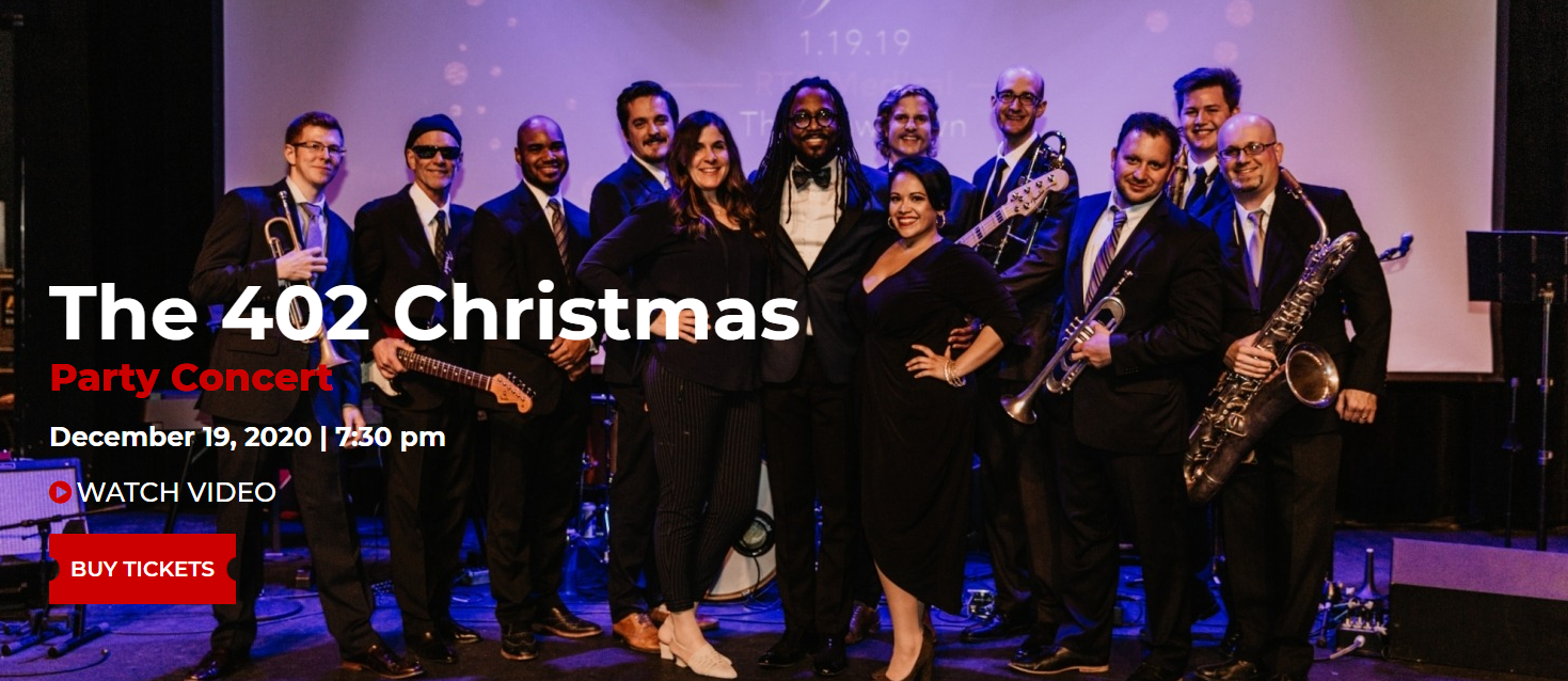 The 402 Band performs on Lied Center's virtual stage this Saturday