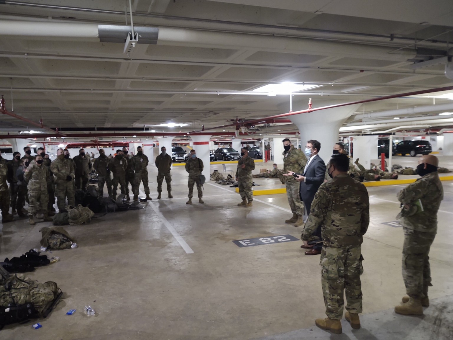 Lawmakers outraged after Guardsmen moved from Capitol to parking garage