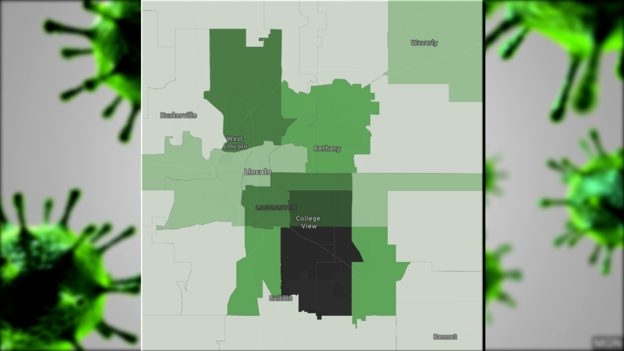 Map shows vaccinations in Lincoln by ZIP code