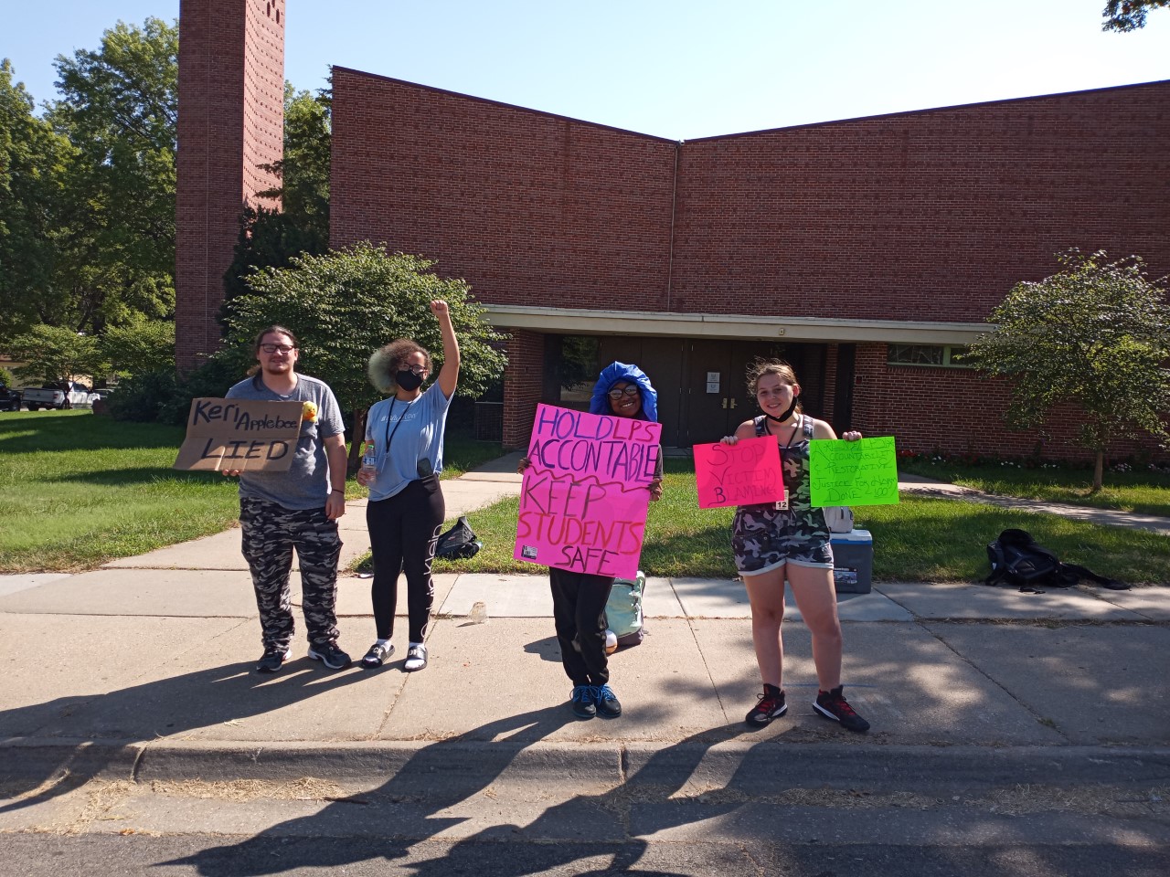Lincoln Northeast students protest outside school after homecoming dance
