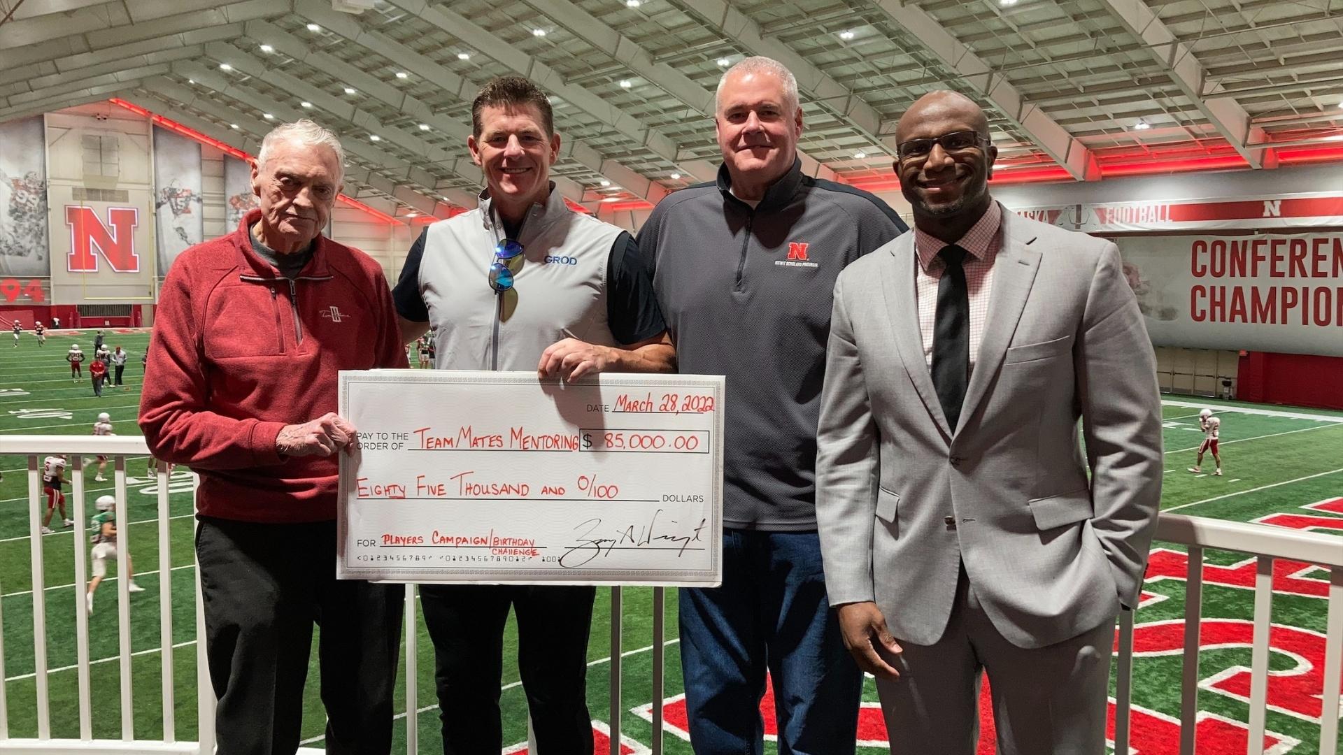 TeamMates raises $170,000 in honor of Tom Osborne's 85th birthday